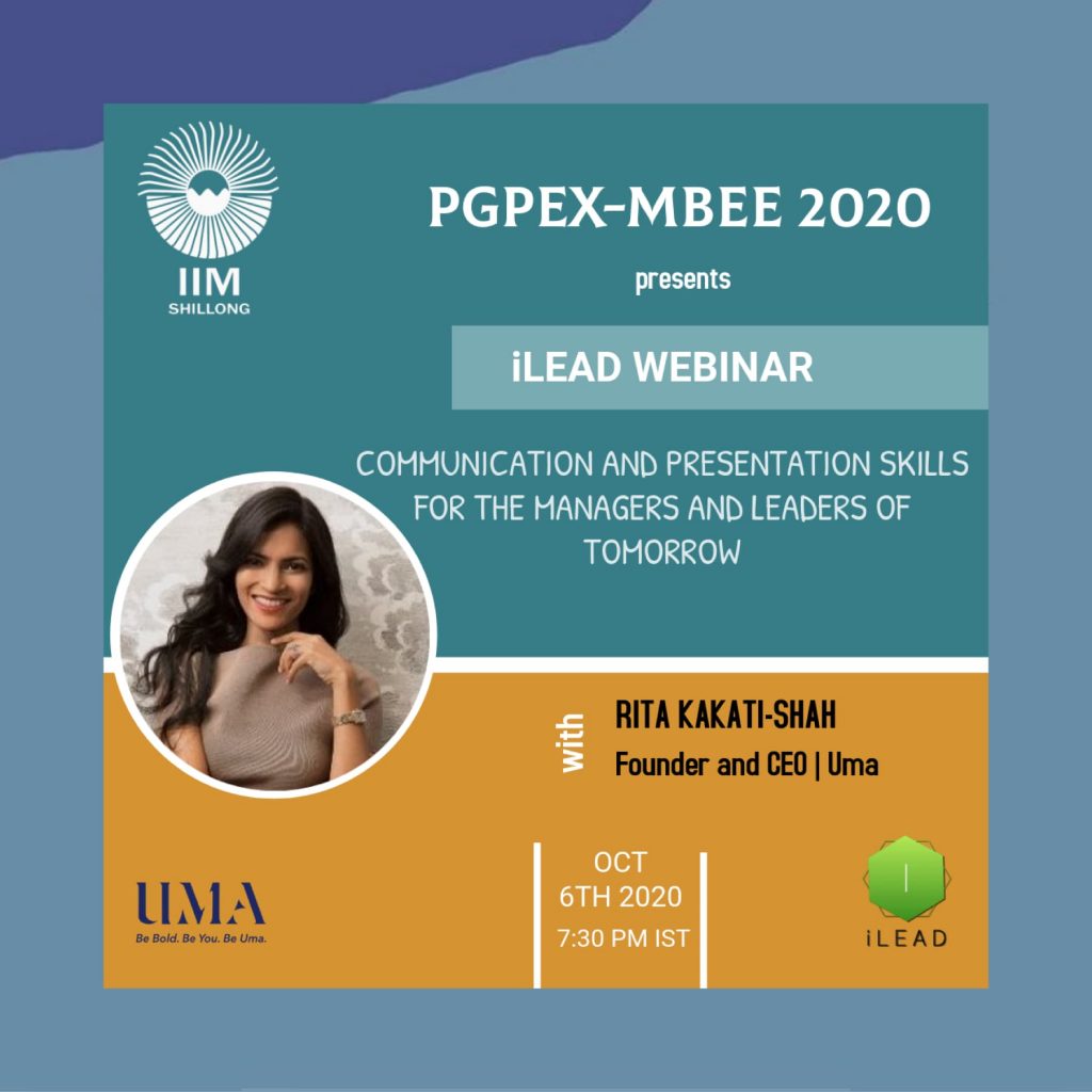 2020-10-06_Meghalaya_PGPEX-MBEE, Guest Lecture iLead Webinar ...